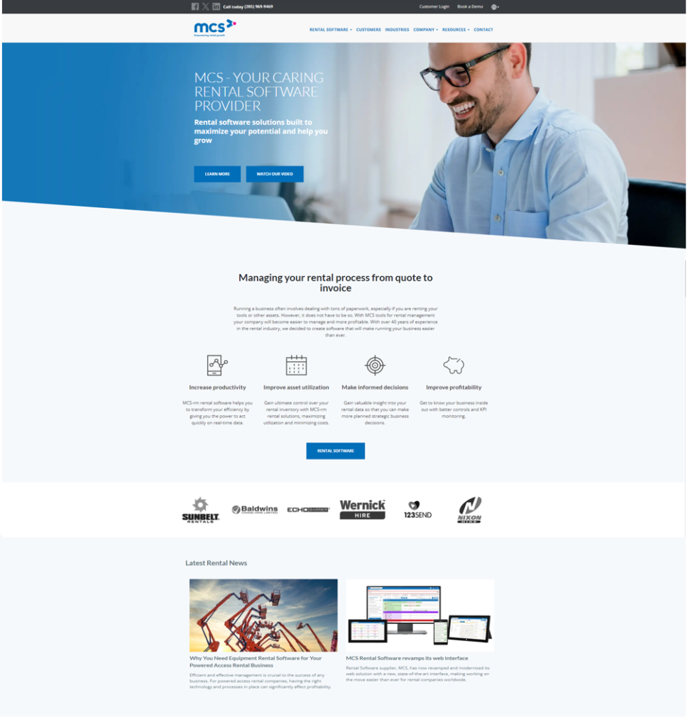 Case Study for MCS Rental Software | SEO / SEM Agency: Delante